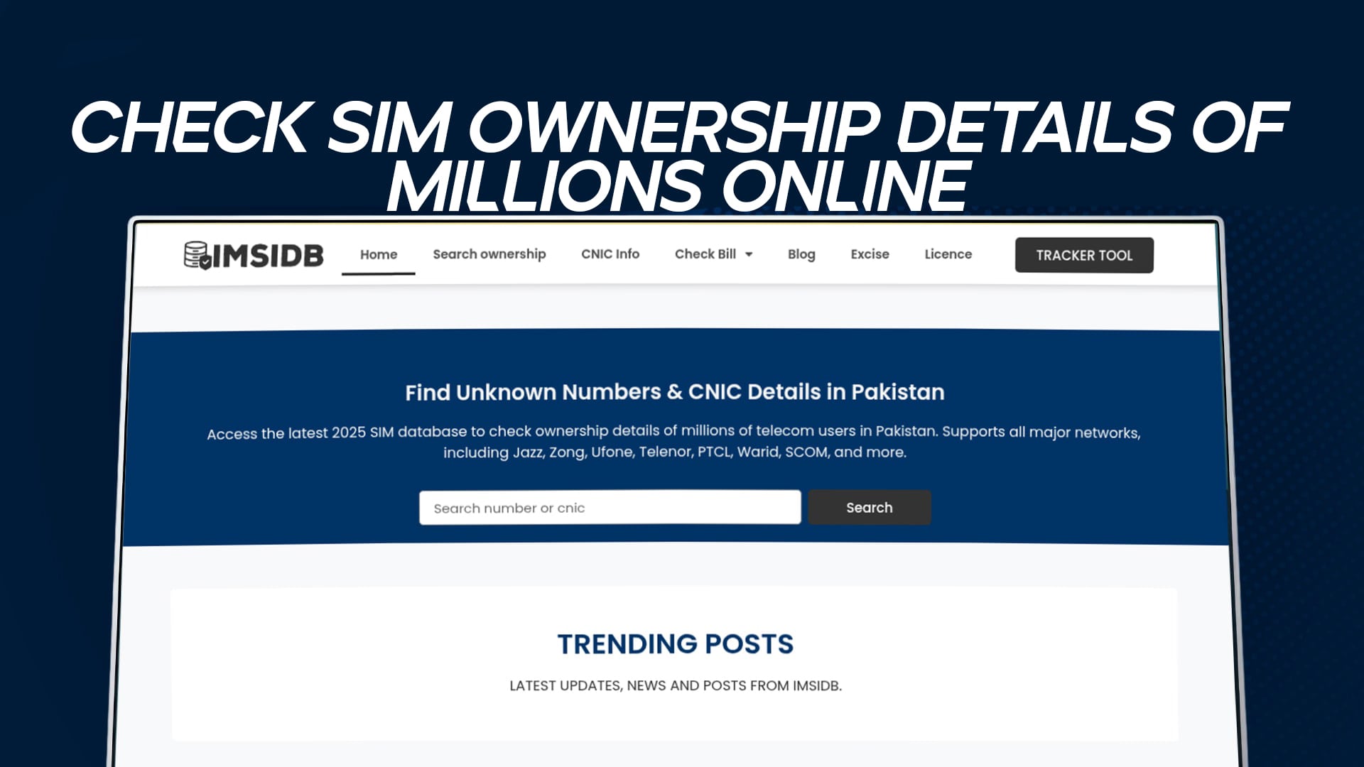 Check SIM Ownership Details of Millions Online